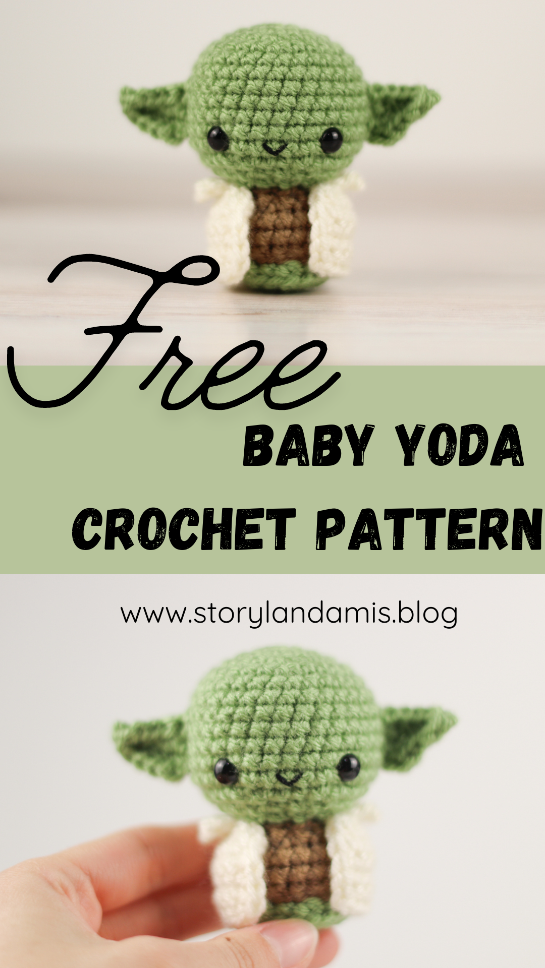Free Baby Yoda Amigurumi Crochet Pattern - Storyland Amis