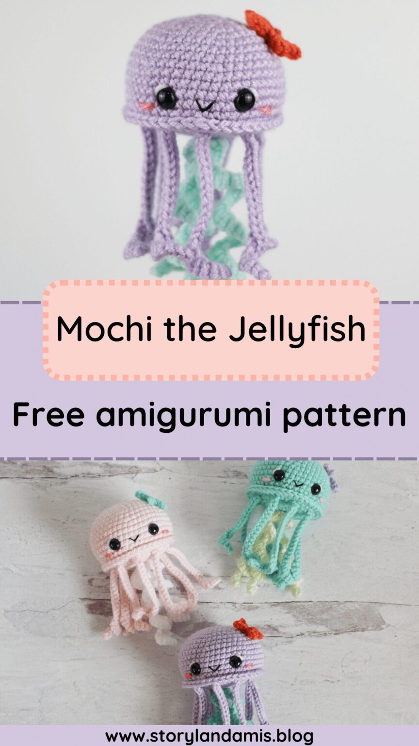 Free Jellyfish Amigurumi Pattern With Full Video Tutorial - Storyland Amis