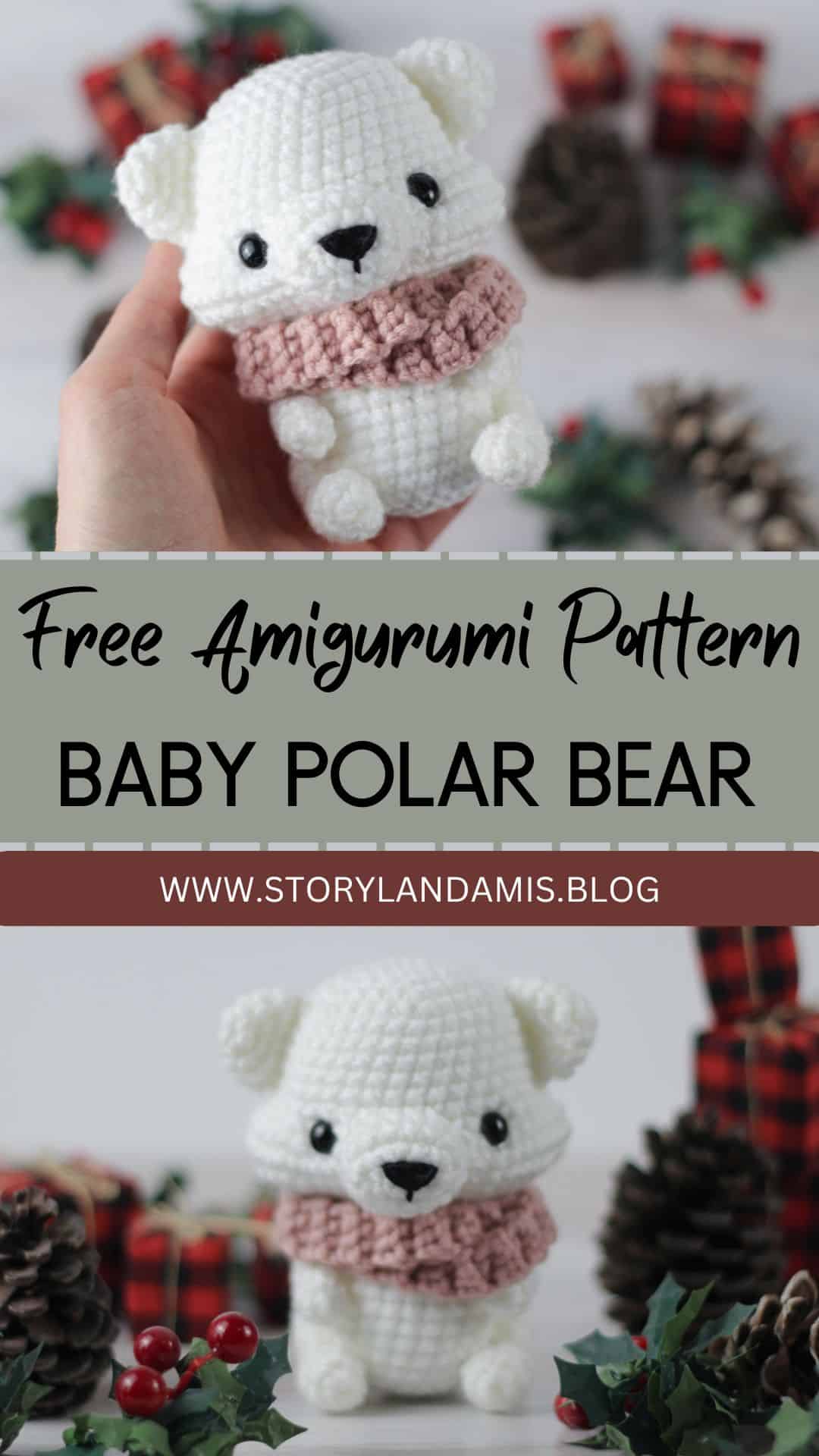 Free Mini Polar Bear Amigurumi Pattern - Easy Crochet Tutorial ...